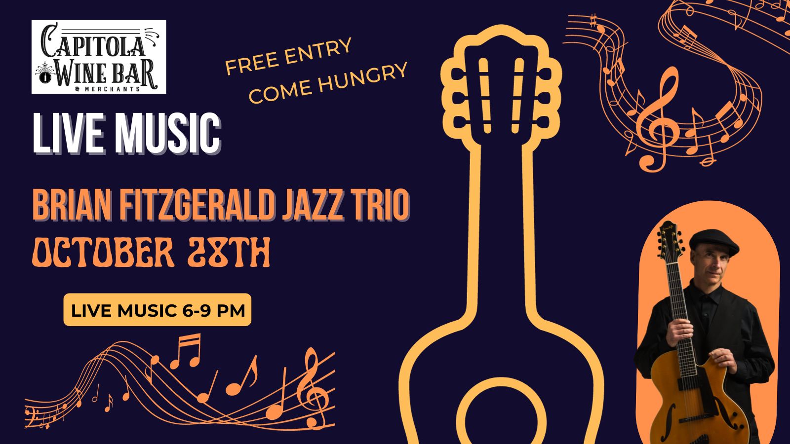 Live Music with Brian Fitzgerald Jazz Trio - Capitola Village